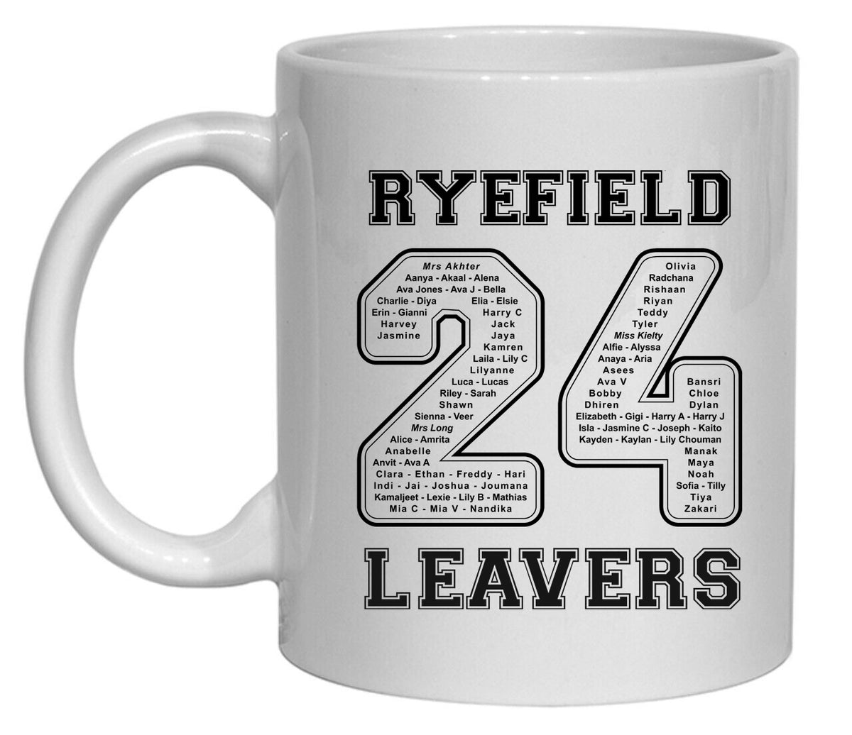Ryefield School Leavers Mug – Hawkins Personalised Printing