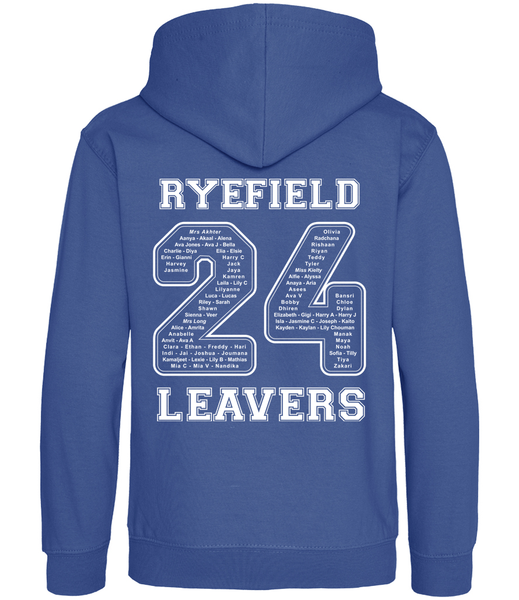 Ryefield Primary Leavers Hoodie - Class of 2024 – Hawkins Personalised ...