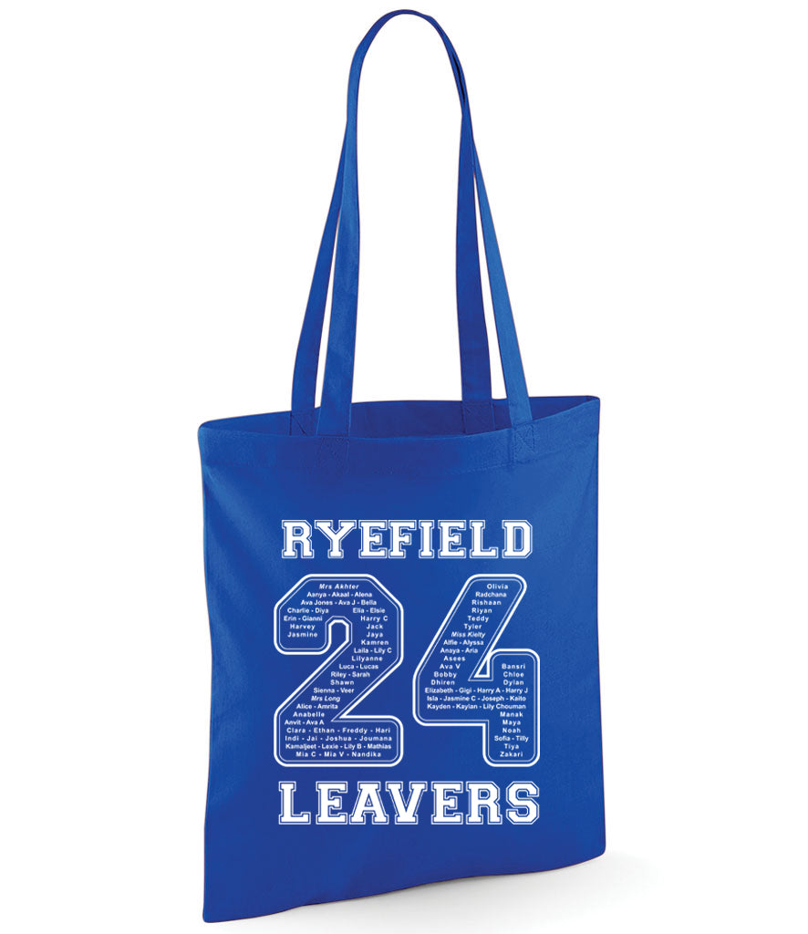 Ryefield Primary School Leavers Tote Bag – Hawkins Personalised Printing